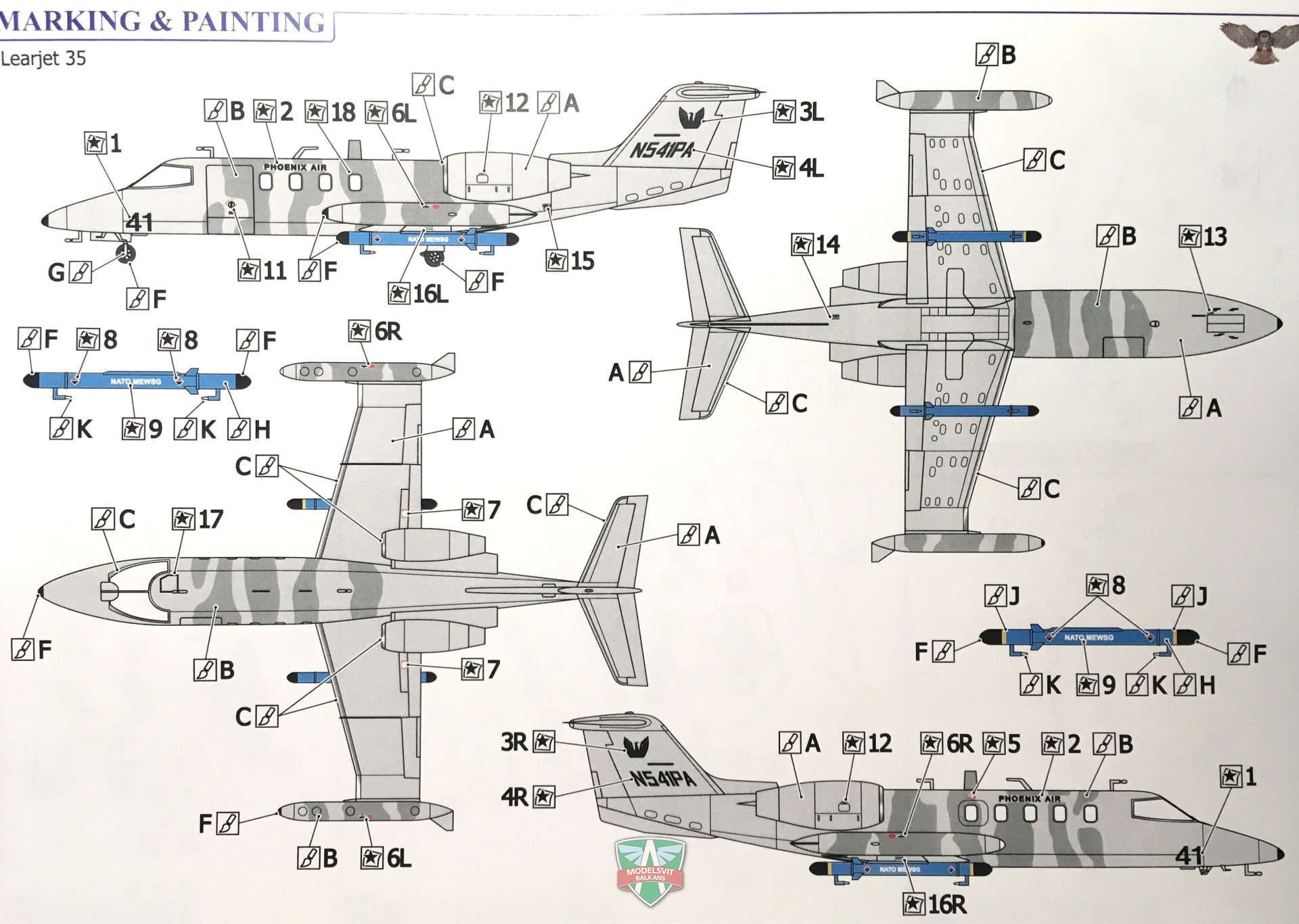 Learjet 35 (re-release) - ModelSvit official web-shop